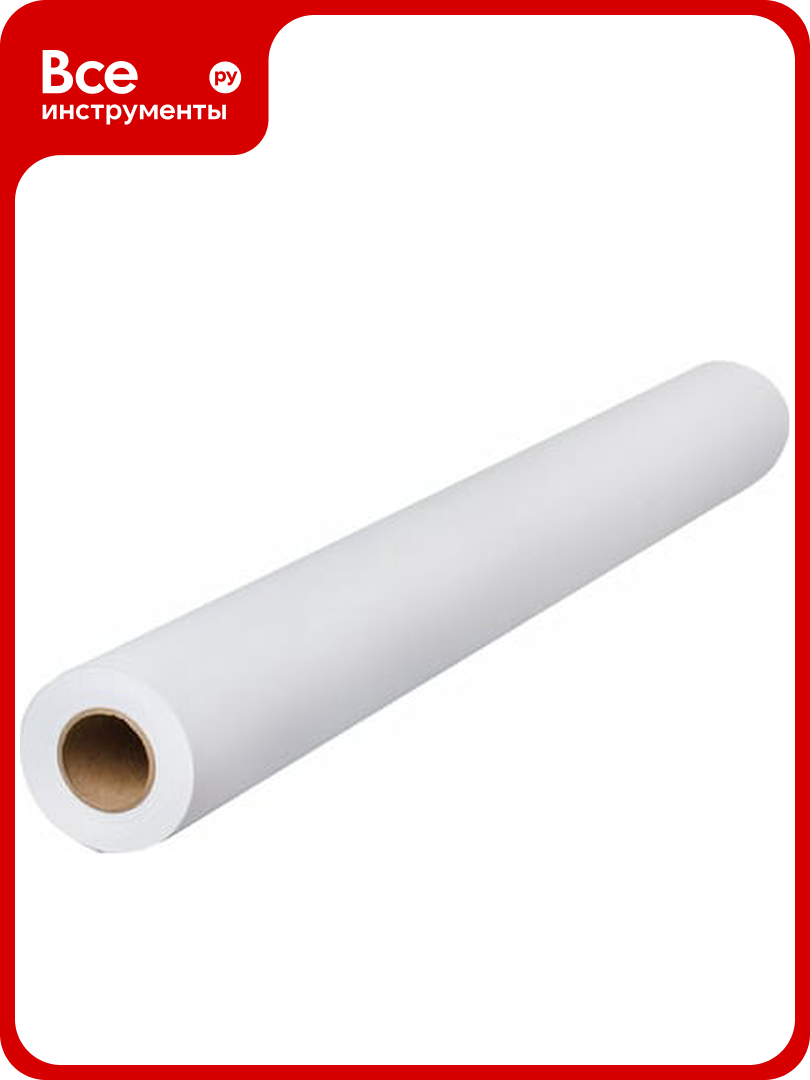 Рулон для плоттера BRAUBERG 914 мм х 45 м х втулка 50,8 мм, 80 г/м2, белизна CIE 146 процентов 114182