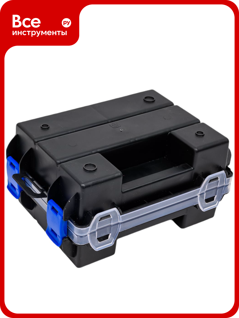 Органайзер для мелочей IDEA двойной твин с перемычками синий М 2959, Конструкция имеет высокую прочность