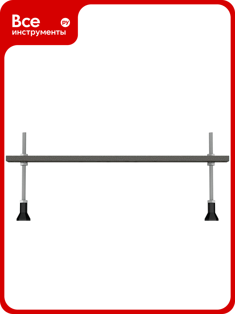 Ножки для ванн тип 01 Cersanit 64279 из стали, прямоугольный профиль, серый цвет, прочный металлический элемент