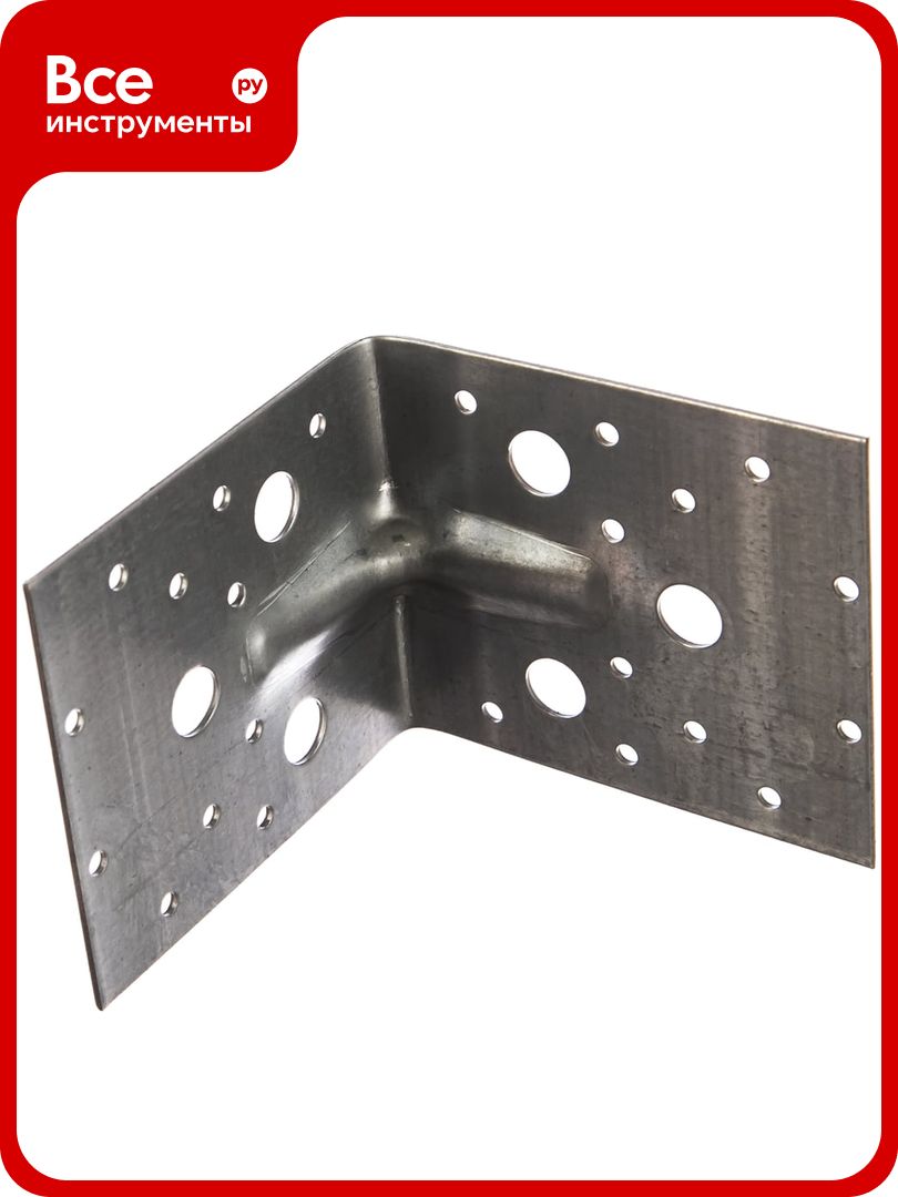 Усиленный крепежный уголок BEFAST 105х90 35 шт KUU1059035S, сталь