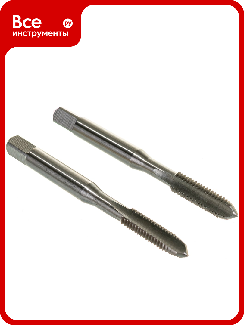 Машинно-ручные метчики ЗУБР М6х1,0, 2шт 4-28007-06-1.0-H2_z01, металл