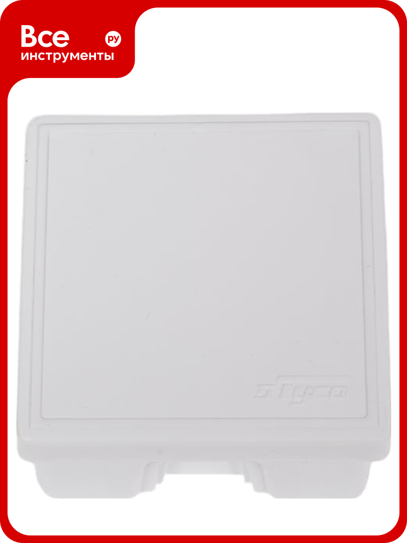 Распределительная коробка для открытой проводки Рувинил Тусо 74x74x40 мм белая 65006Б