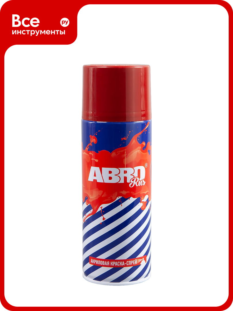 Краска-спрей ABRO Rus № 08 красная, 473 мл SPO-008-R