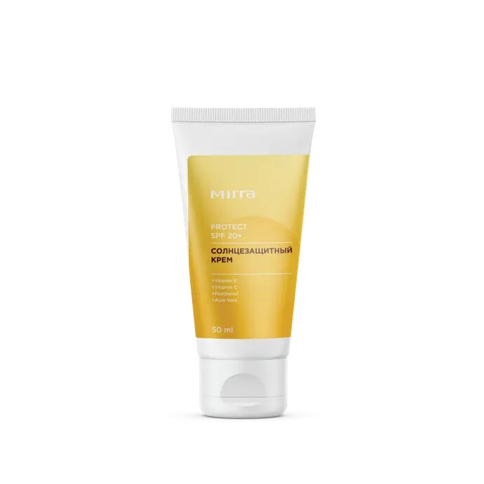 Солнцезащитный крем SPF20+ с алоэ вера и цветками мать -и- мачехи Туба 50 мл