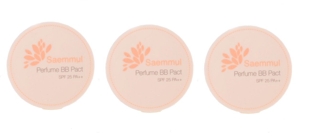 Пудра Sung bo Cleamy Sammul Perfume BB Pact SPF25 PA++ 23. Cover Beige, компактная, ароматизированная,23т, 20гр, 3 шт