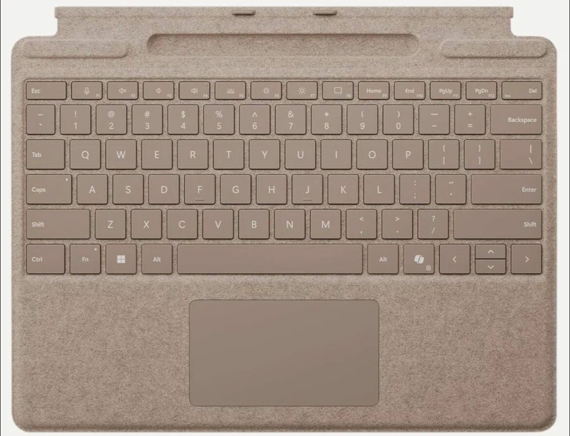 Клавиатура Microsoft Surface Pro Keyboard X/8/9/10/11 with Copilot button (Alcantara) (Dune) RUS