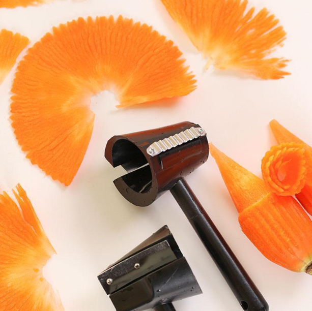 Овощерезка, нож для фигурной нарезки, нож для карвинга, нож кухонный, спиральный нож.