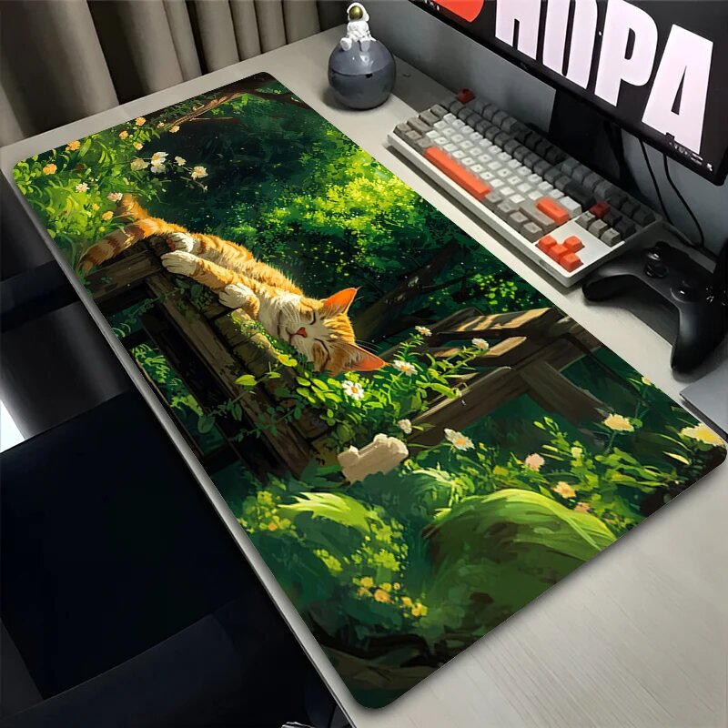 Игровой коврик для мыши Potdemiel XXL аниме из натурального каучука 1000x500x2mm, TK-0000003322
