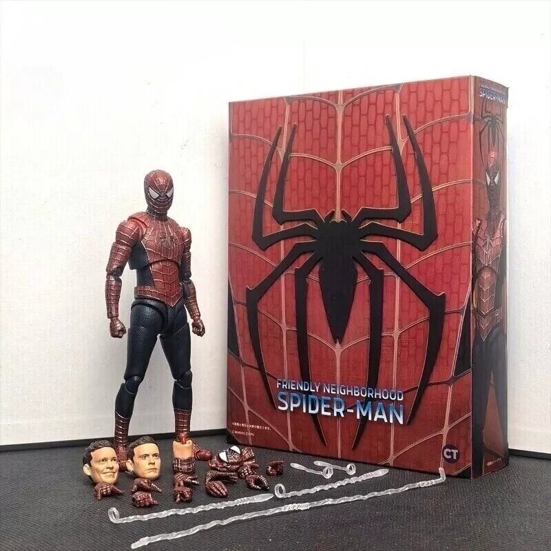 Фигурка человек паук/Spider-Man 3, Tobey Maguire- red edition Version, подвижные фигурки,15 см