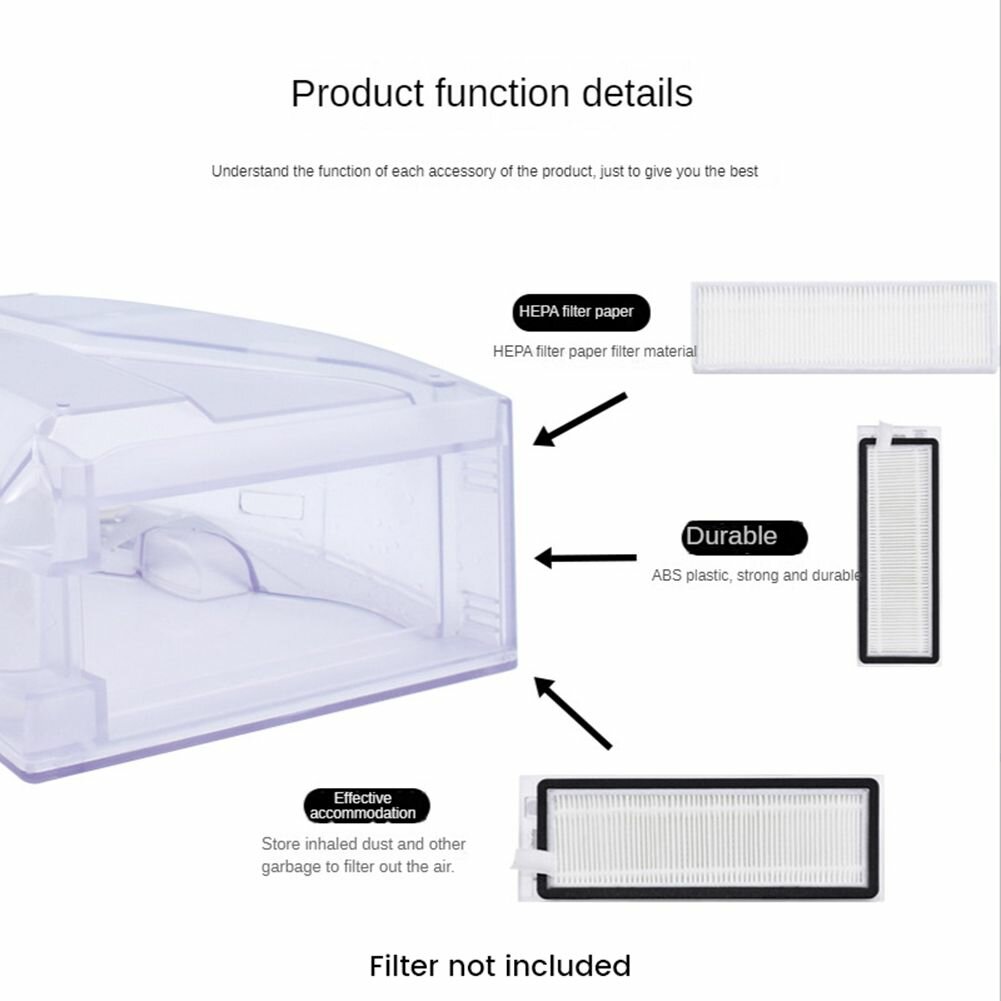 Емкость для воды 2 в 1 для Roborock Q7 Max Q7 Max+ T8 T8 Plus Пылесос Коробка для мусора Емкость дл