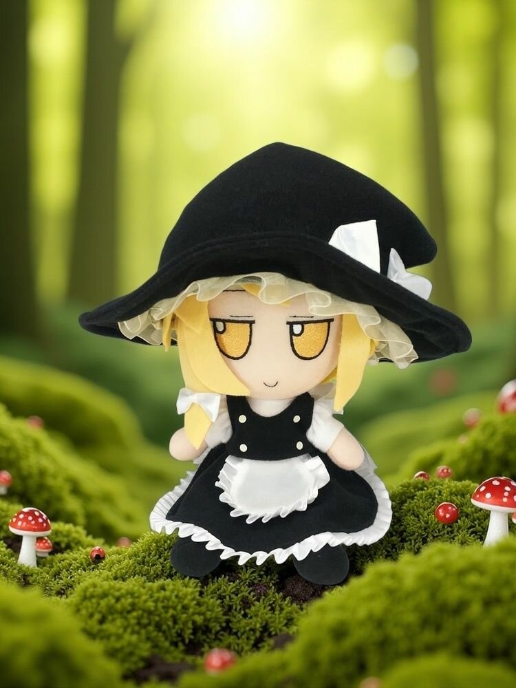 Аниме Мягкие Игрушки TouHou Project Fumo Marisa Kirisame / Мариса Кирисаме Игрушка Антистресс 20 CM