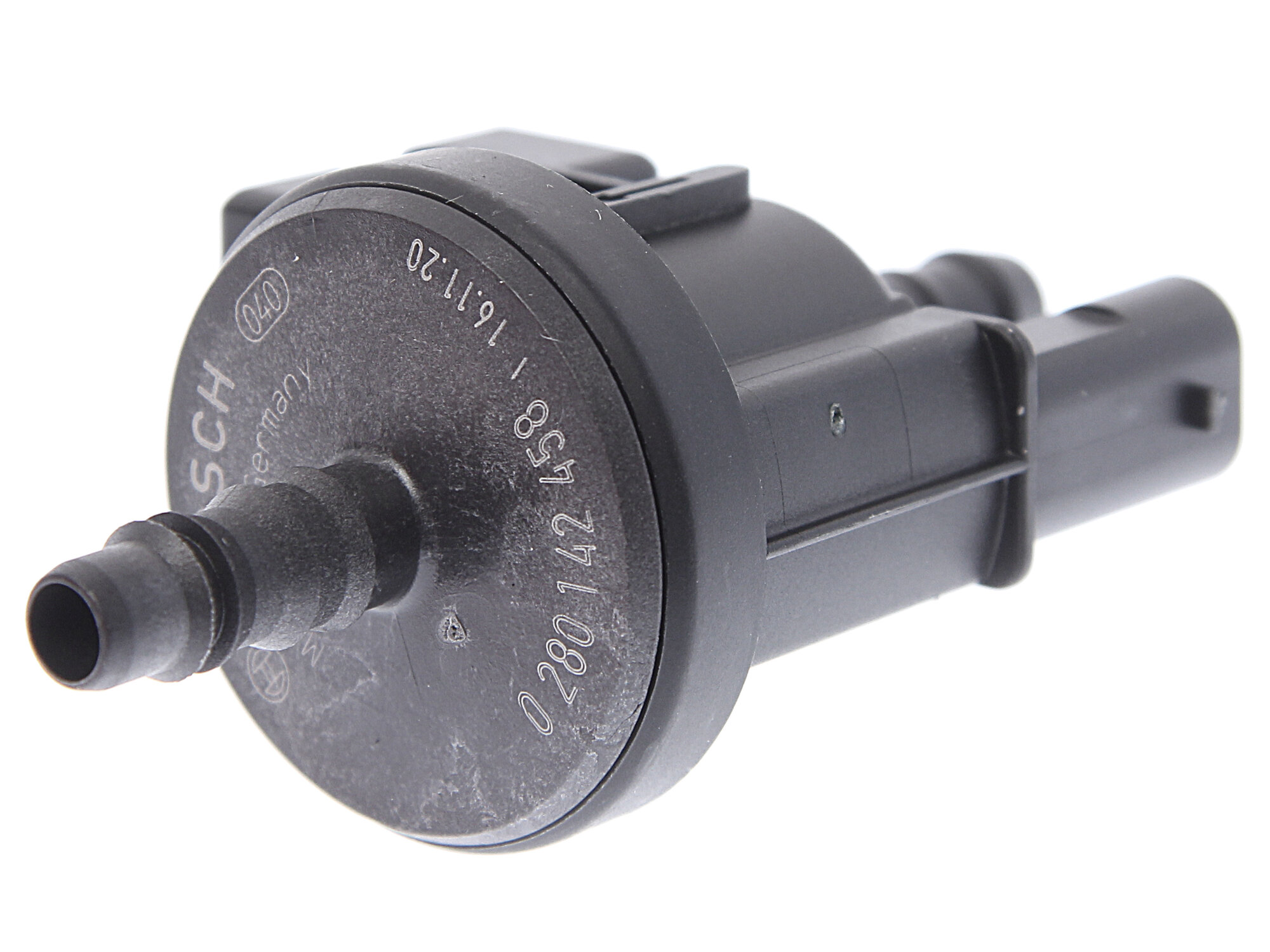 Клапан электромагнитный вентиляции бака топливного Bosch Арт.0280142458 / AUDI A3, A4, R8