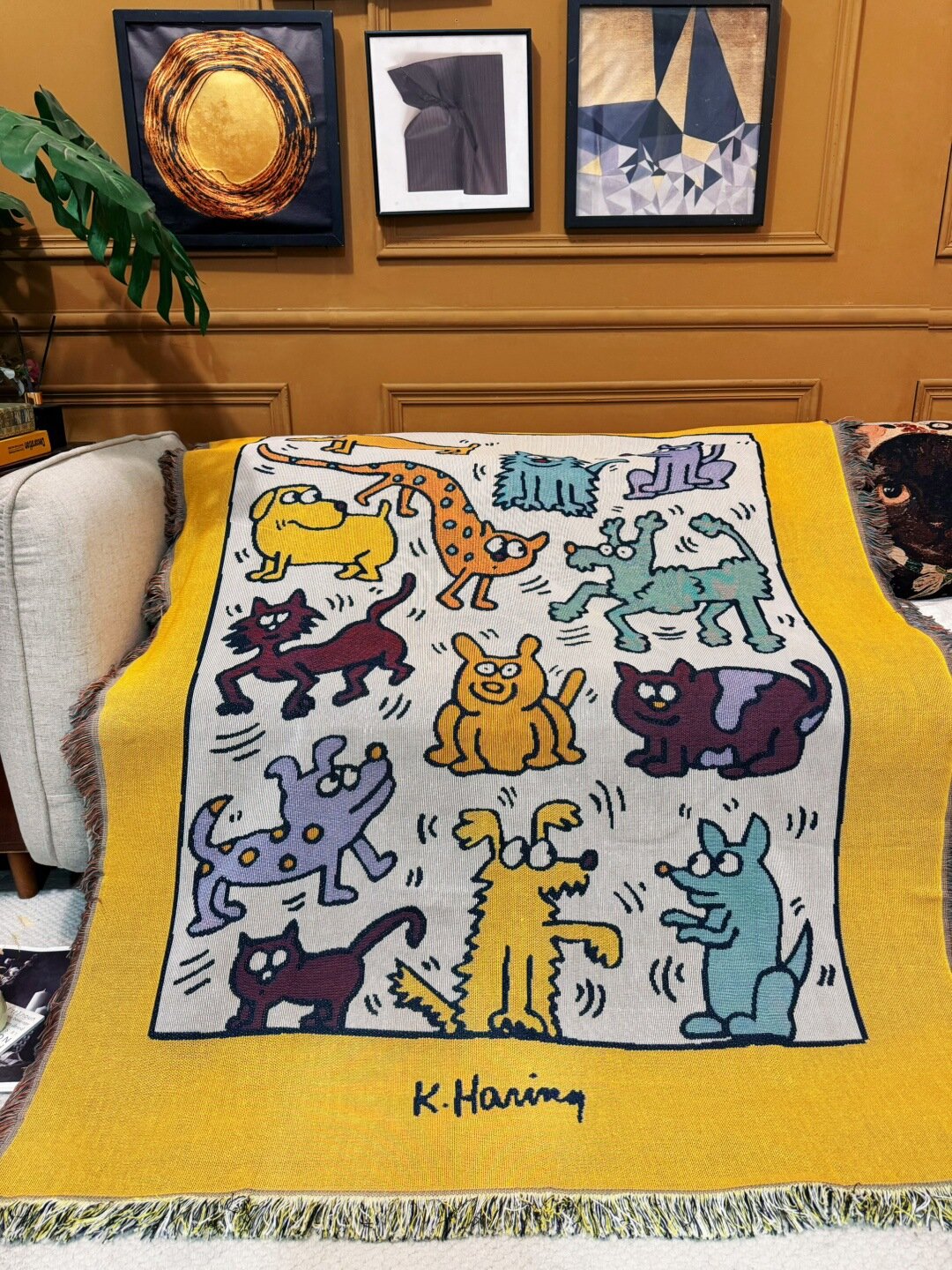 Плед на диван, плед для пикника, пляжное покрывало, размер 130*160cm