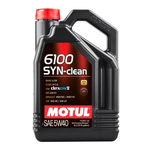 Масло моторное motul 6100 syn-clean 5w-40 4 л