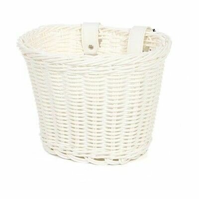 Ручная съемная плетеная корзина без крышки для самоката или велосипеда