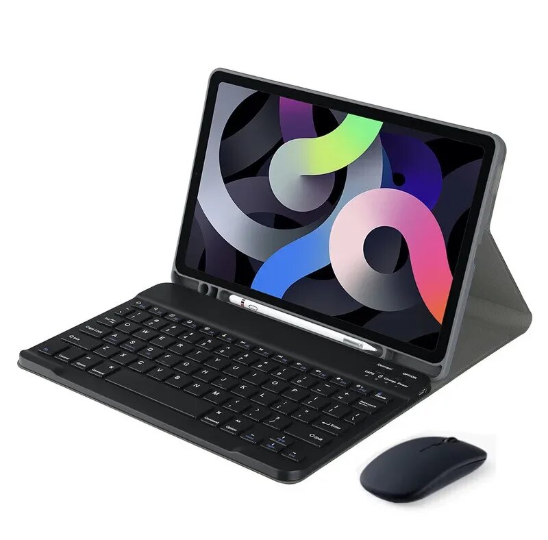 Чехол с клавиатурой для Samsung Galaxy Tab S10 FE/S9 FE 5G 10,9 дюйма/Tab S9 11 дюймов с держателем для ручки S, чехол-подставка, беспроводная клавиатура