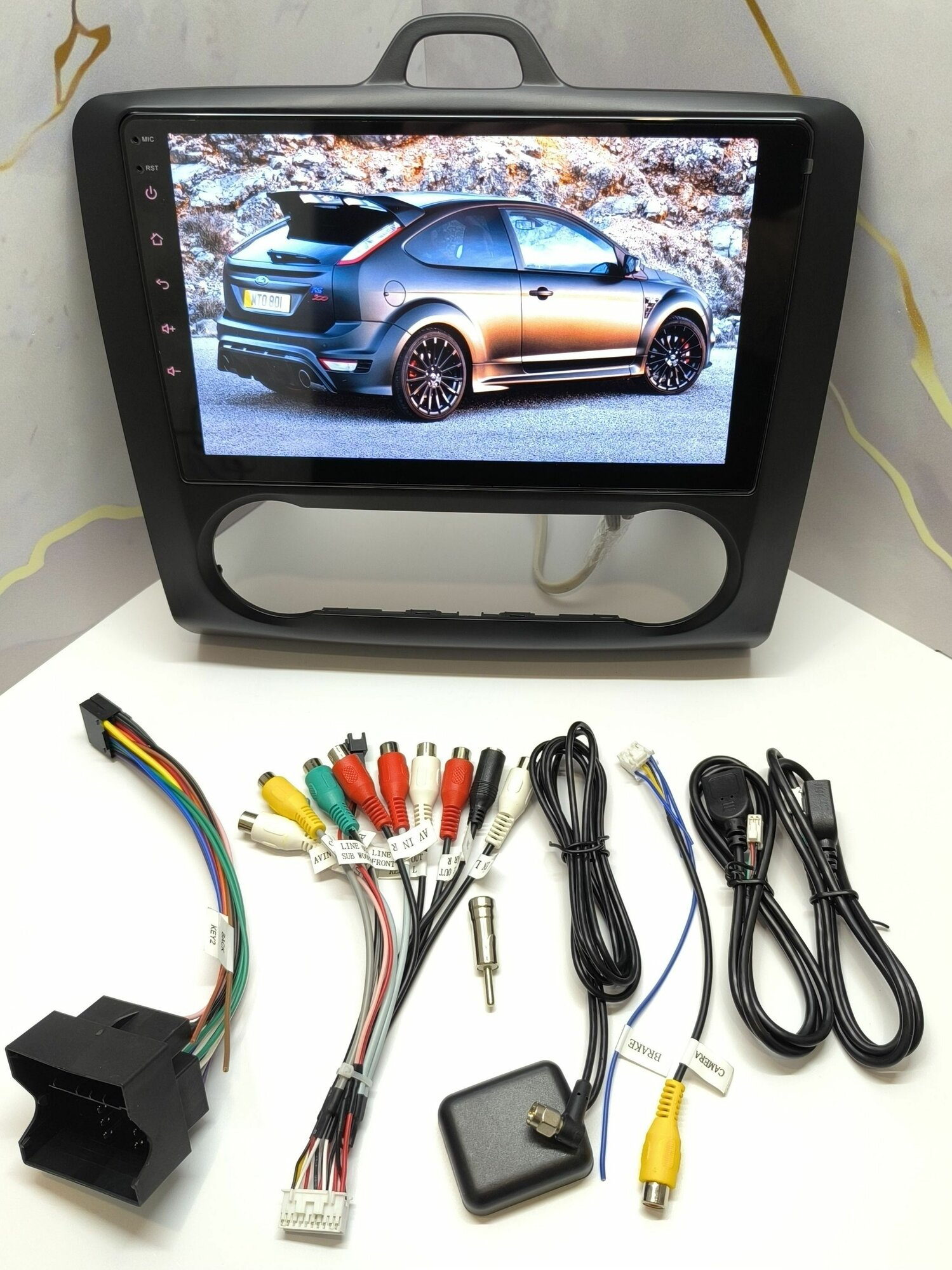 Магнитола Форд Фокус 2, андроид 2Gb+32Gb 9 дюймов, IPS экран 1280*720 / штатная магнитола Ford Focus 2 (2005 - 2011) Комплектация с климатом