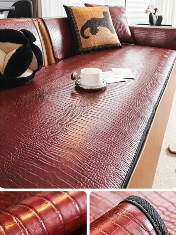 Диванная Подушка Из Искусственной Кожи, Противоскользящий, Водонепроницаемый И Антипригарный Ворс, Ткань Для Чехла Для Дивана