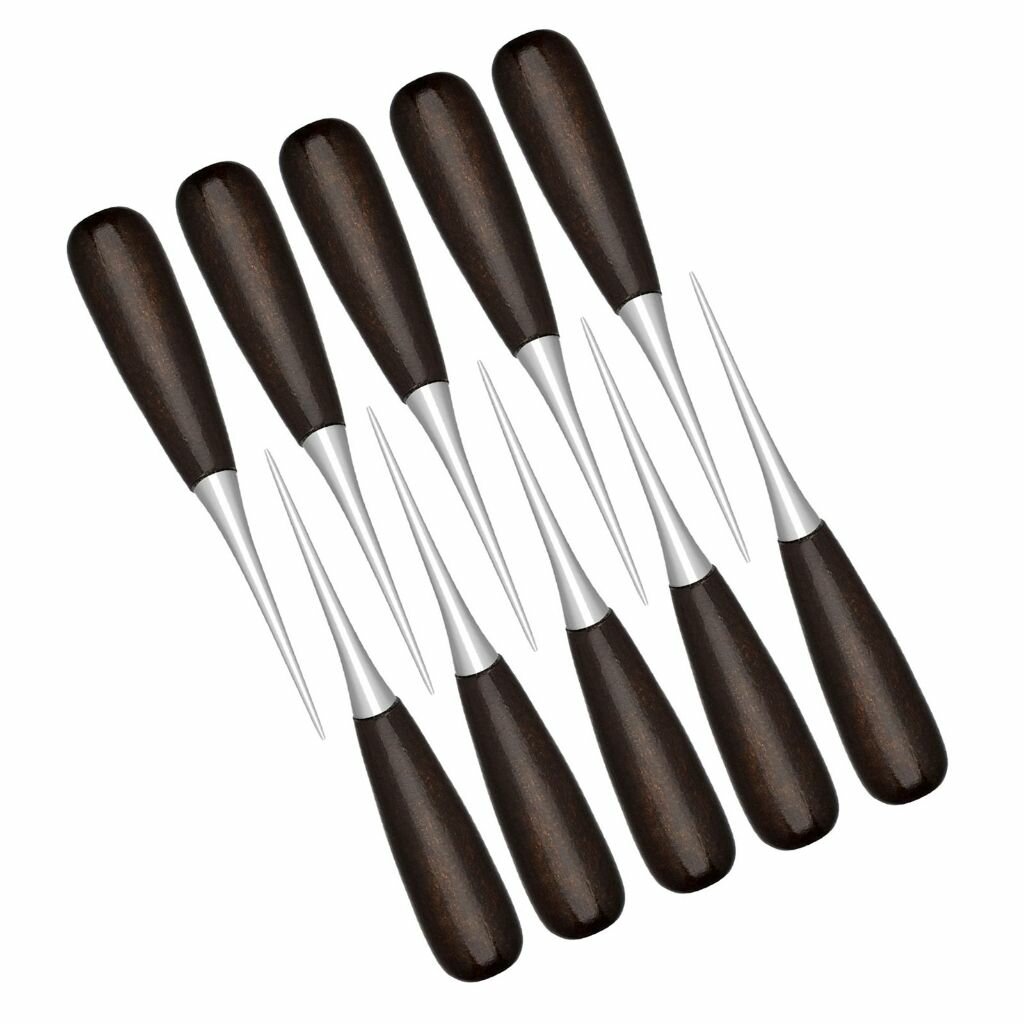 10 шт. деревянные шила с острым наконечником для работы с толстой кожей