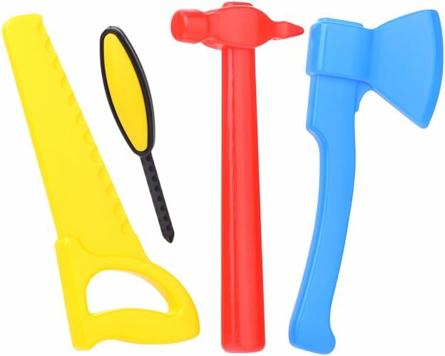 Игрушечный набор инструментов "Я - Мастер!", детская сюжетно-ролевая игра для мальчиков, юный строитель и слесарь, в сетке