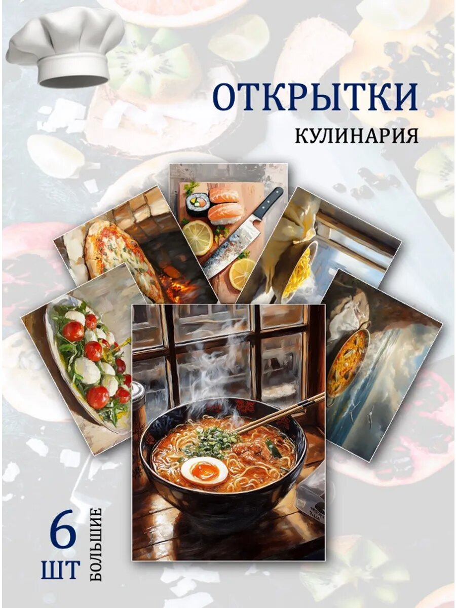 А6 Открытки кулинария Самые лучшие большие открытки формата А6 в нашем мгазине Обнимай словами