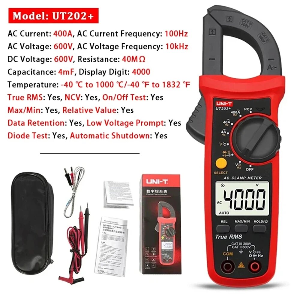 Мультиметр UNI-T UT201+ UT202+ UT202A+ UT203+ UT204+ UT202 Plus