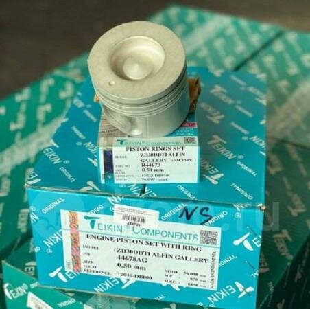 Поршни двигателя + кольца TEIKIN 44678AG 0.50 NISSAN ATLAS CABSTAR CARAVAN PATROL ZD30-DDTI [ 12010-DB000 ] ALFINE GALLERY
