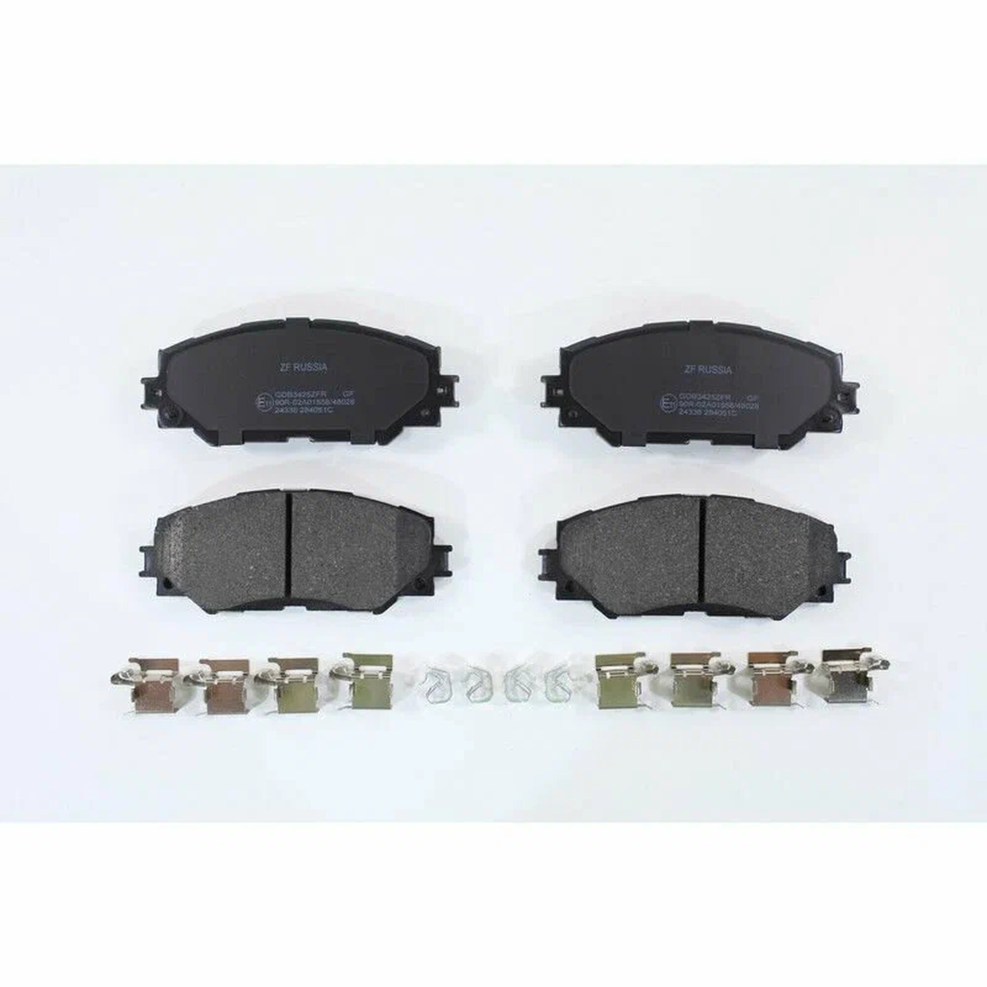 Колодки тормозные дисковые передние ZF Russia GDB3425ZFR для а/м TOYOTA Corolla, SUBARU Trezia