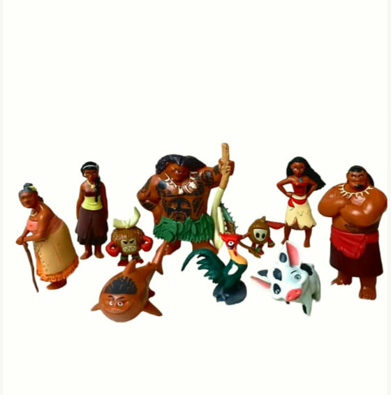 Фигурки Моана "Обитатели Гавайской деревни", Mini, 10 шт