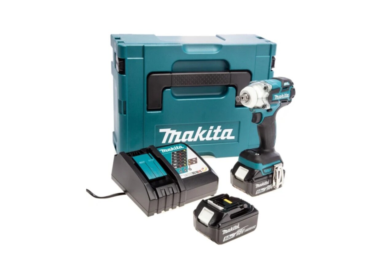 Гайковерт Makita DTW285RTJ (с 2-мя АКБ 5 Ач, кейс)