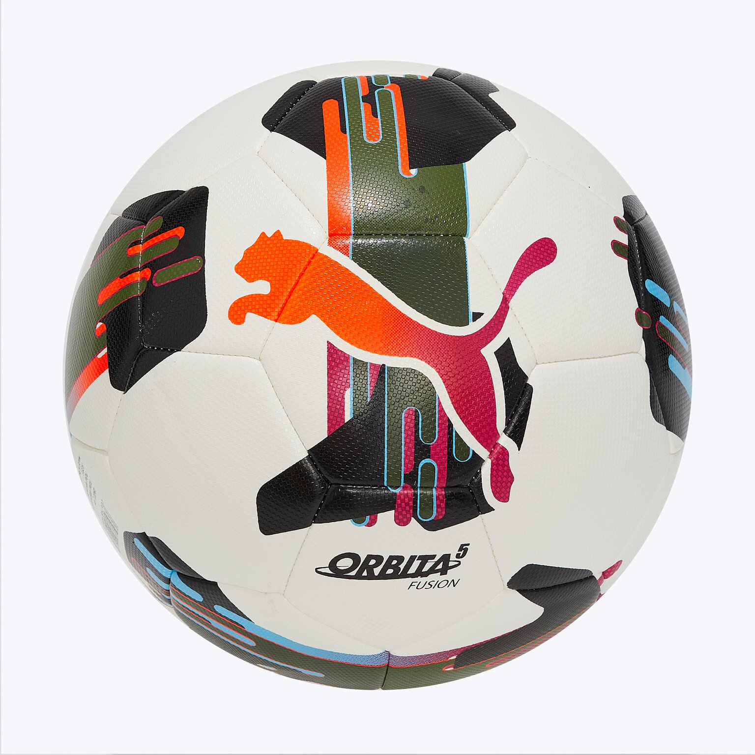 Футбольный мяч Puma Orbita 5 Fusion 08433101, размер 3, Белый - Черный