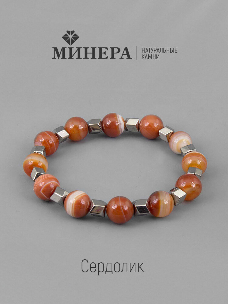 Браслет, сердолик