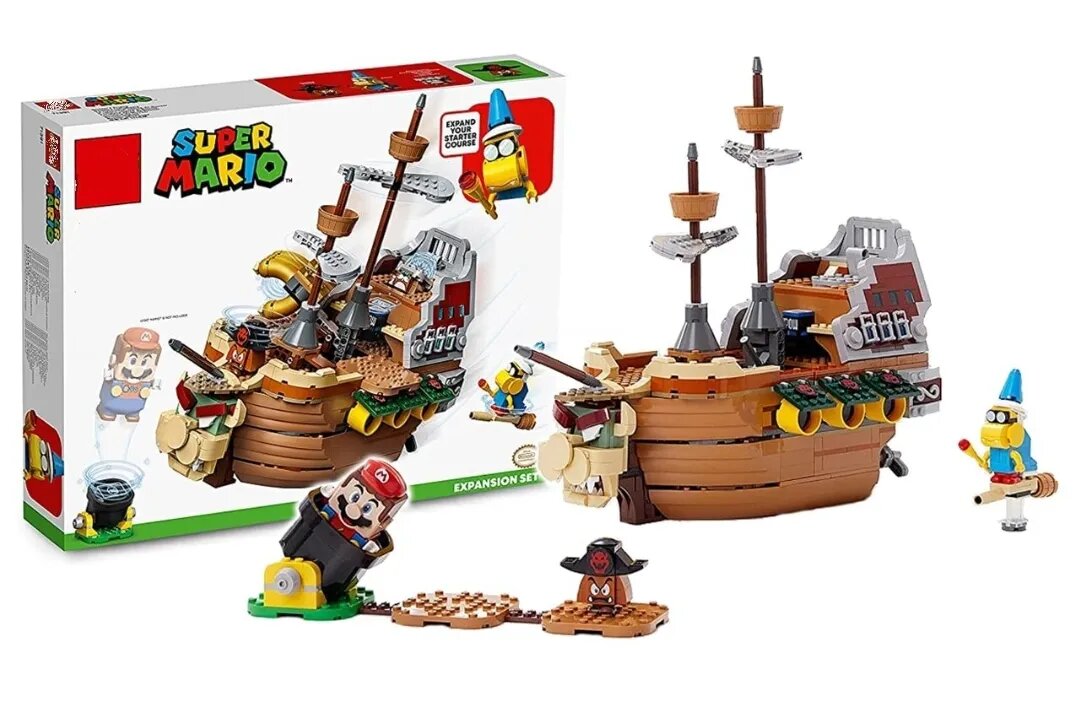 Конструктор/ Летучий корабль Боузера/ 1179 деталей/ 60127/ Подарок ребенку. Товар уцененный