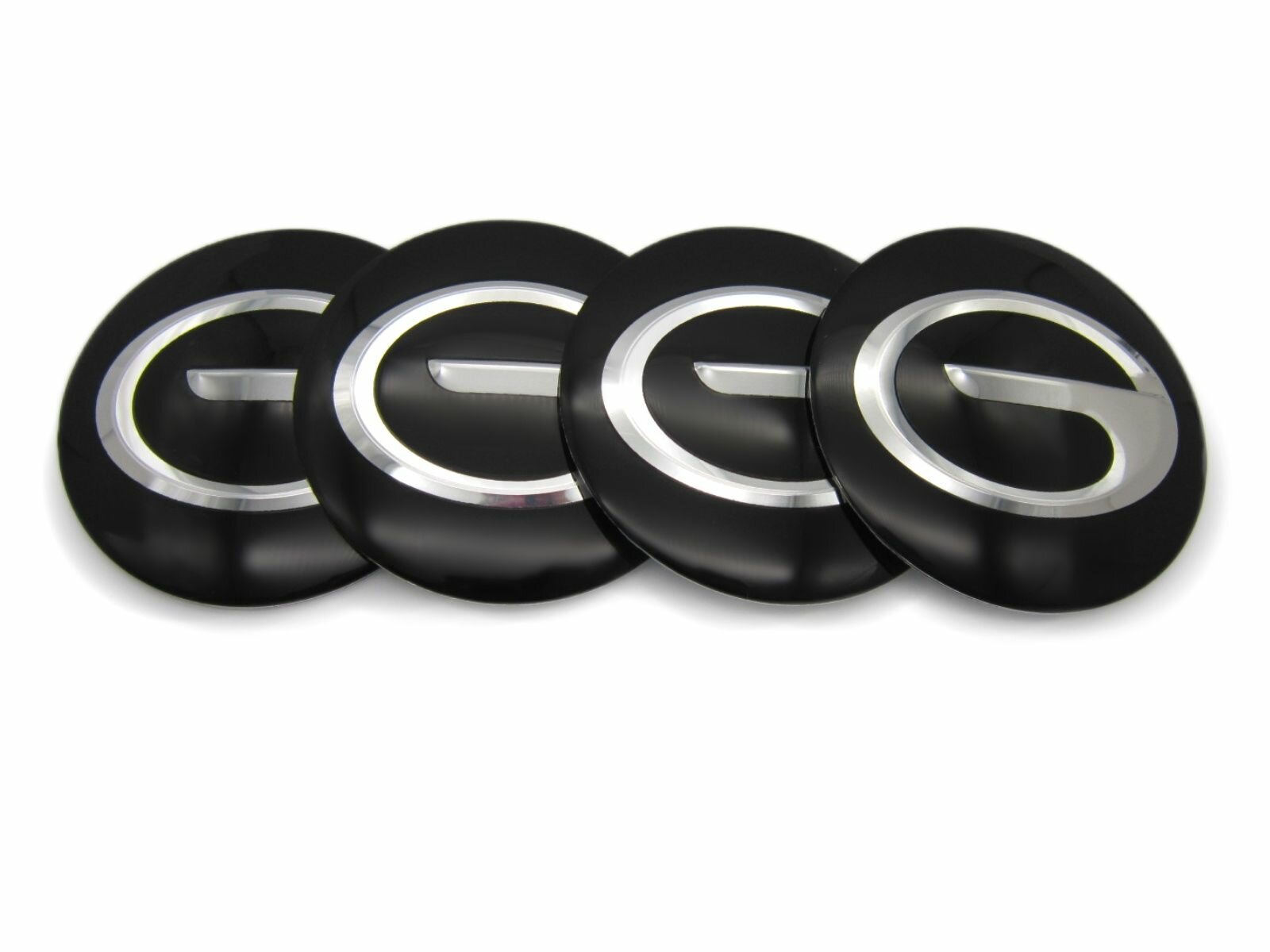 Наклейки на колесные диски GAC black D-45 mm