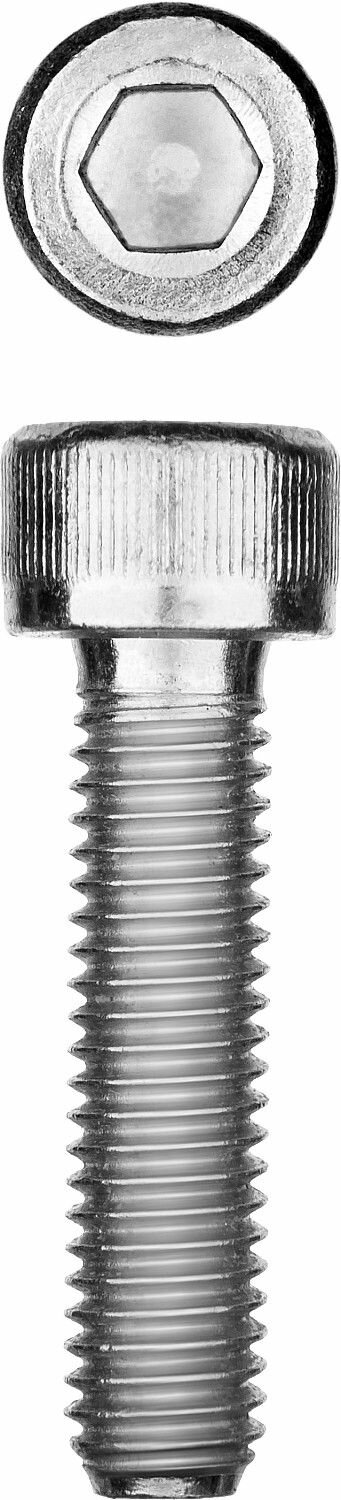 Винт ЗУБР DIN 912, кл. пр. 8.8, М8 х 35 мм, цинк, 5 кг, внутренний шестигранник 30318-08-035