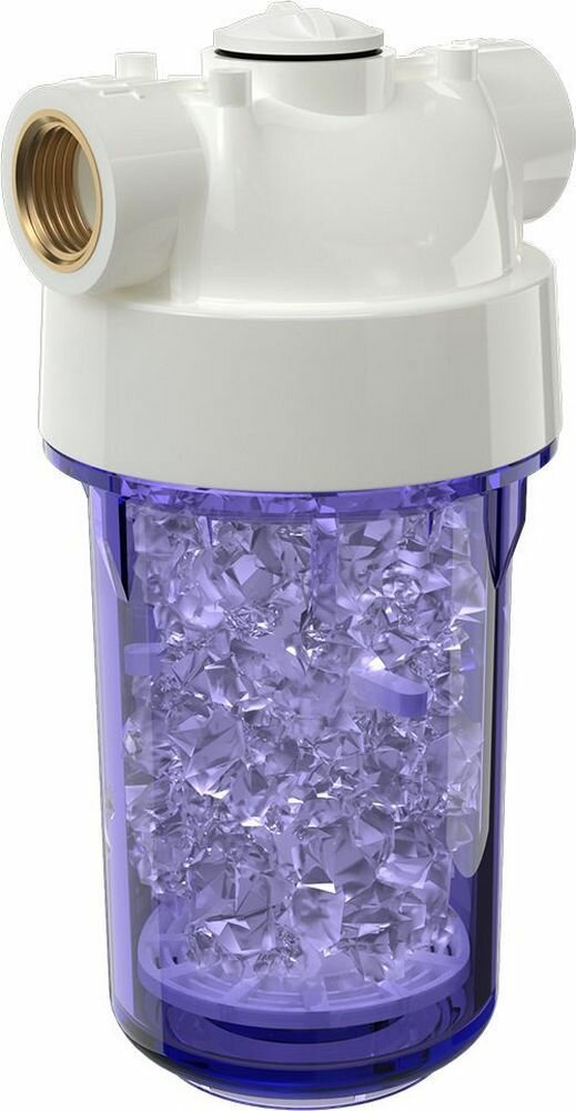 Магистральный фильтр c умягчение Гейзердля жесткой воды 1 ступень