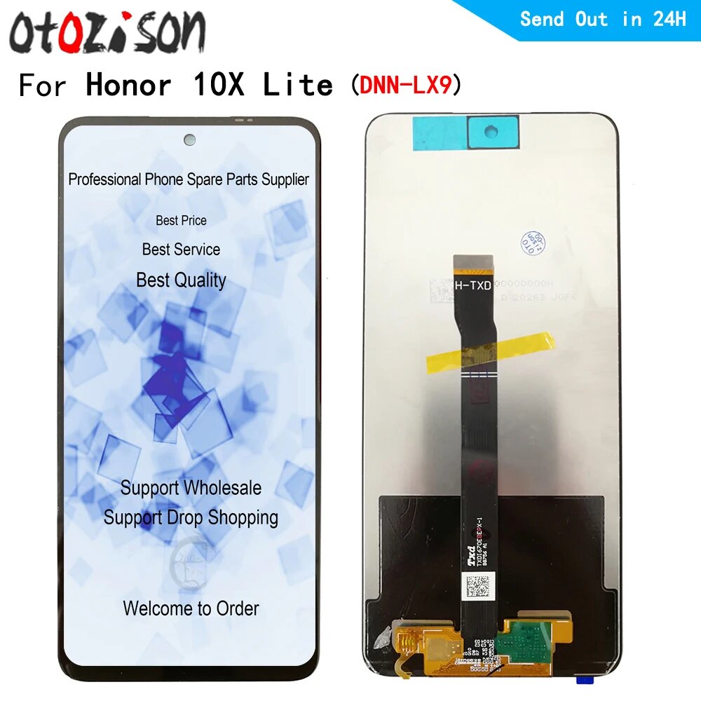 6,67 "IPS ЖК-дисплей для Honor 10X Lite DNN-LX9, ЖК-дисплей, дигитайзер сенсорного экрана с рамкой в сборе для Honor 10X Lite LCD No Frame