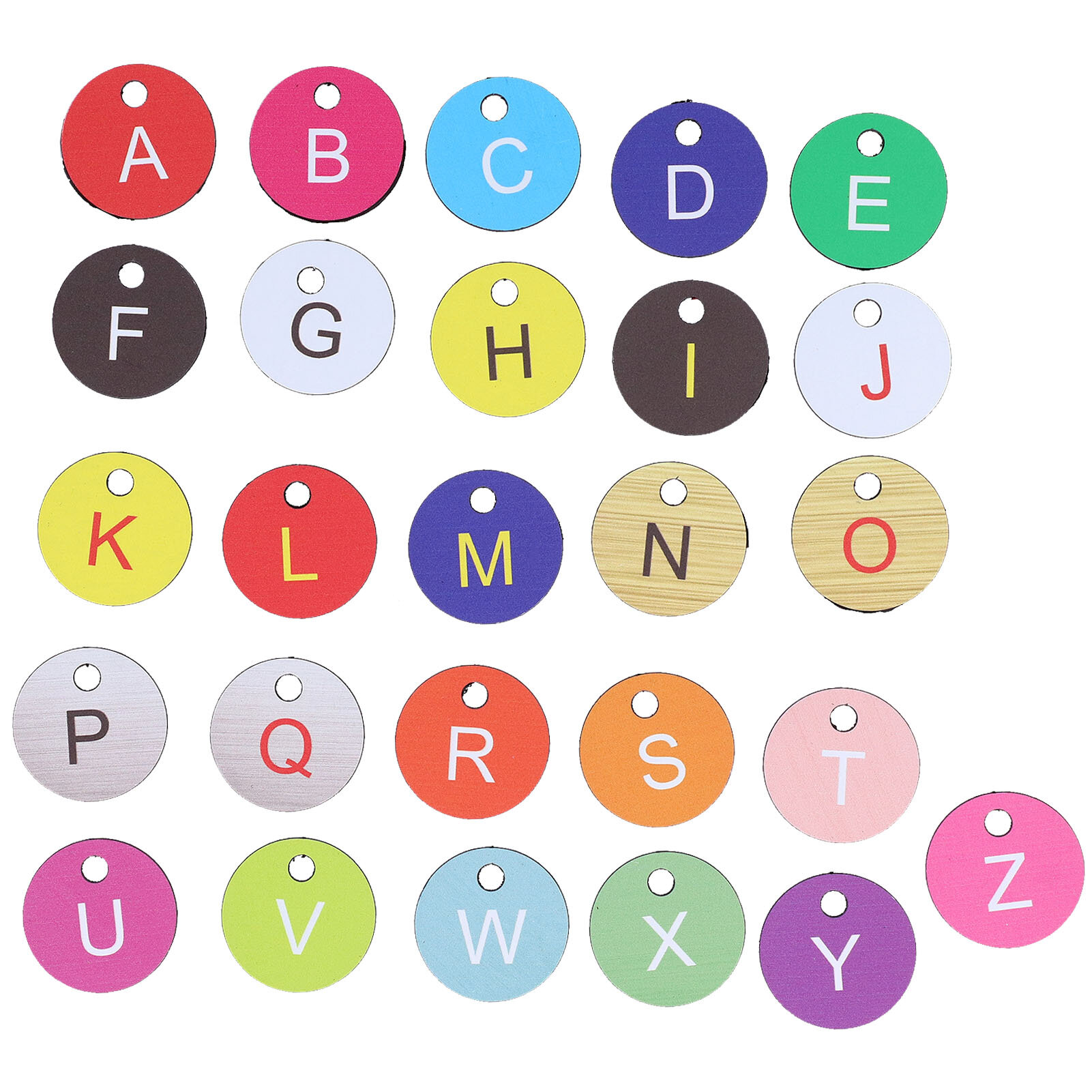 26 шт, нумерованный маркер для улья с круглым отверстием, этикетка для улья, аксессуар для пчеловодства для сада, 26 цветов