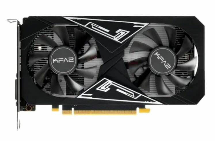 Видеокарта KFA2 GeForce GTX 1650 EX PLUS (1-Click OC) (65SQL8DS93EK) - PCI-E 3.0, 4 ГБ, GDDR6, 128 бит, DisplayPort, DVI-D, HDMI, GPU 1410 МГц
