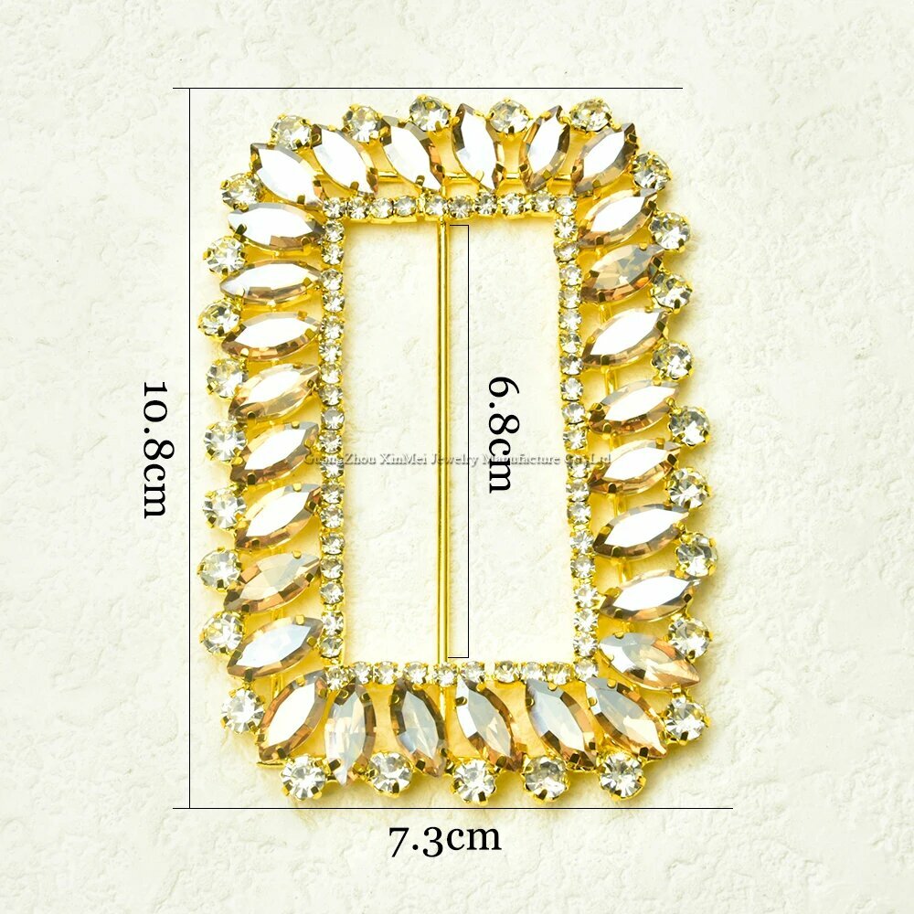 Декоративная пряжка XINMILLIE серебристо-золотая