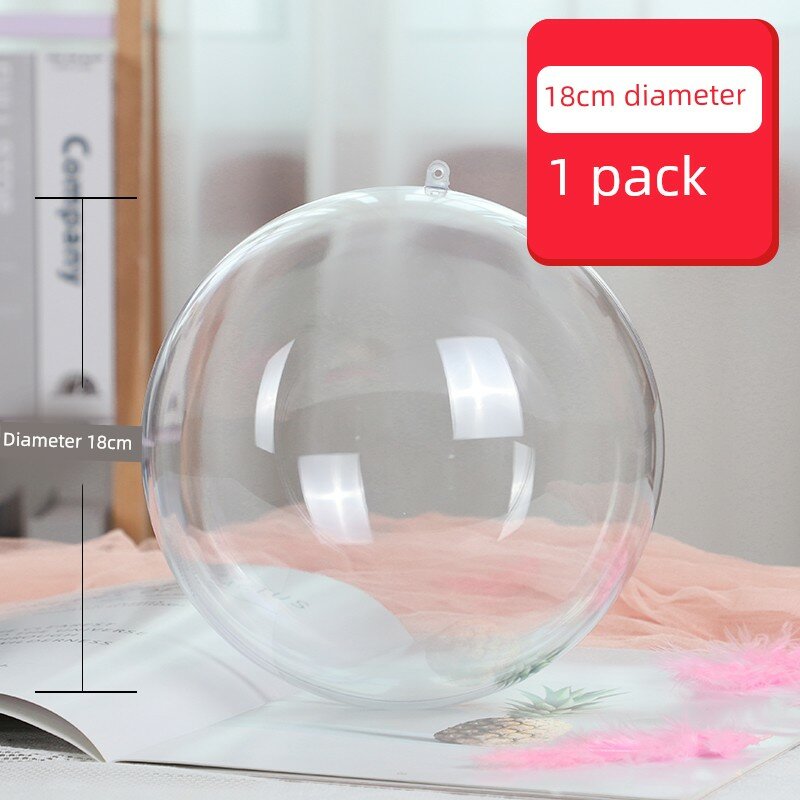 Акриловый шар диаметром 2-100 см, полый прозрачный пластиковый шар, декоративный большой круглый шар, подвесной