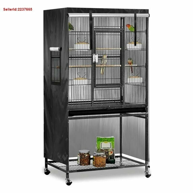 Водонепроницаемый и пыленепроницаемый чехол для клетки из оксфордской ткани - Чехол для вольеров попугаев и мелких животных