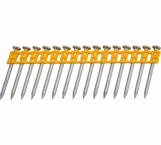 Гвозди DEWALT DCN8901040, для DCN890 по бетону, (Желтые) 2.6 x 40, оцинкованные, 1005 шт./пачка