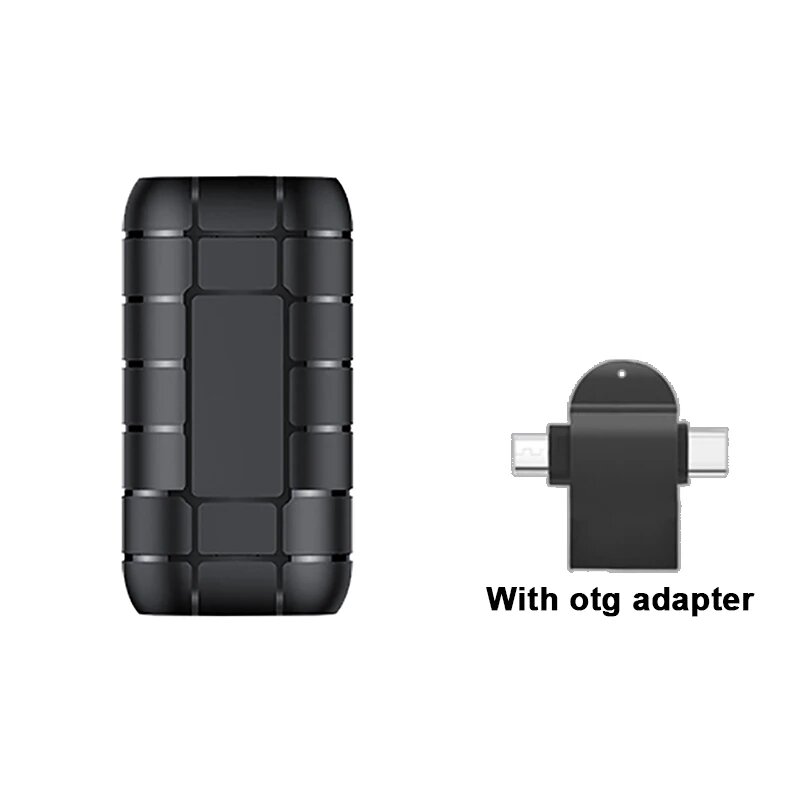 Мини-рекордер с голосовой активацией, 500-часовое устройство цифровой записи, With OTG adapter, <1 ГБ