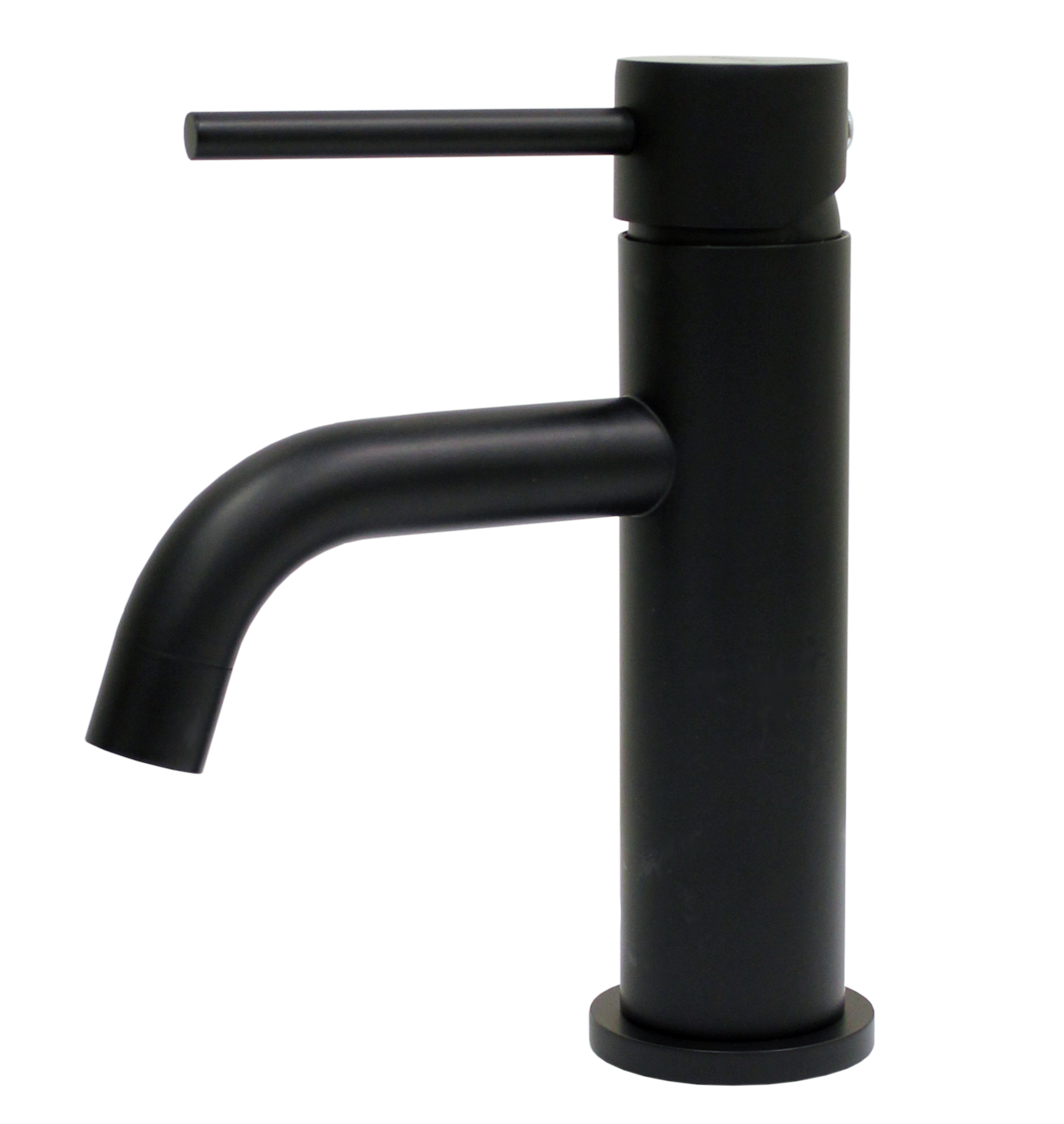 Смеситель NAVAQ однорукий д/умывальника, матовый черный, нерж. сталь