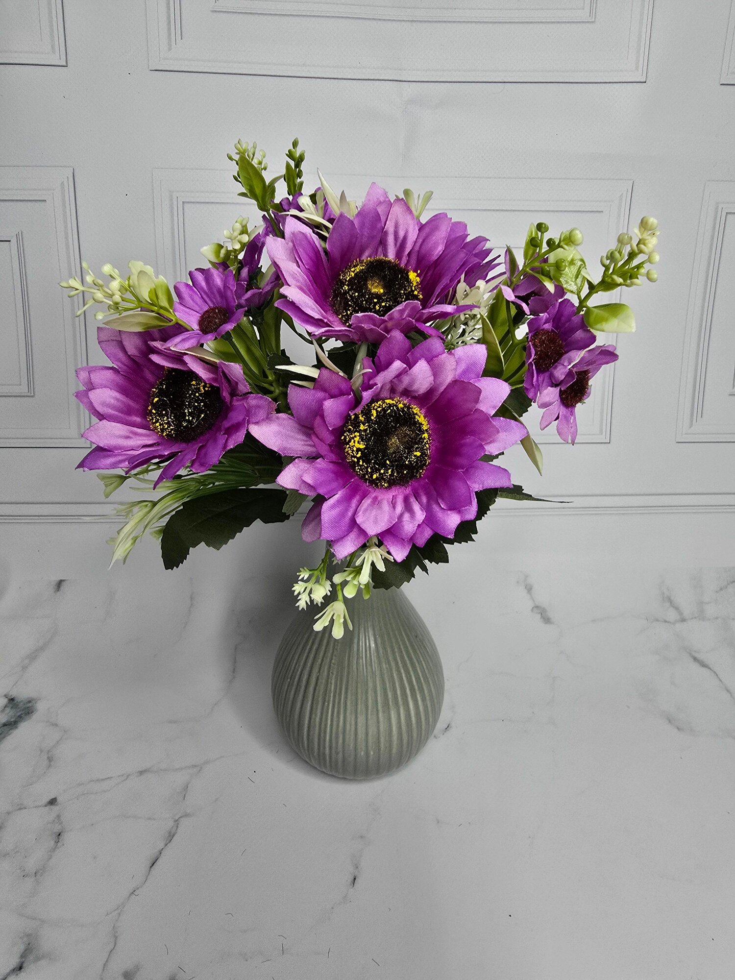 Искусственные растения Holodilova "Подсолнухи", текстиль, пластик