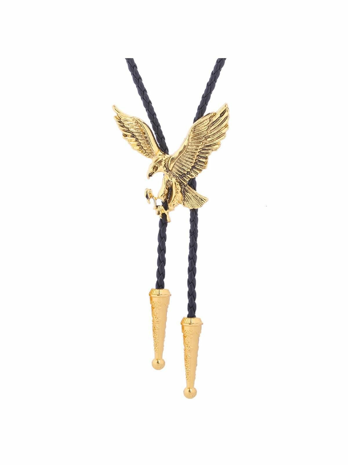 Винтажный галстук-боло для костюма на Хэллоуин или карнавал, украшение для мужчин и подростков, - золотистый мазок 13