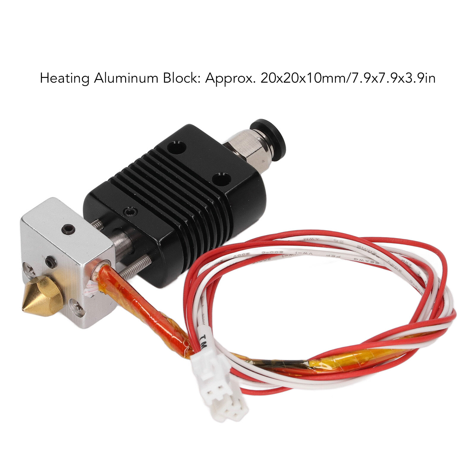 3D-принтер-экструдер Hotend, 24 В постоянного тока, 40 Вт, нагревательная трубка, 0,4 мм, латунное сопло, нагревательный алюминиевый блочный принтер, комплект Hotend для ET4
