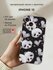 Силиконовый чехол на Apple iPhone 15 / Айфон 15 с принтом "Море панд"
