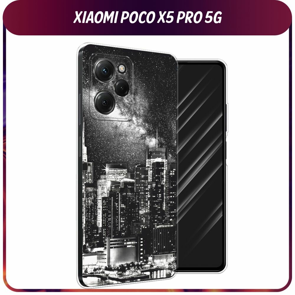 Чехол на Xiaomi Poco X5 Pro 5G / Сяоми Поко X5 Про 5G с принтом "Ночной Нью-Йорк"
